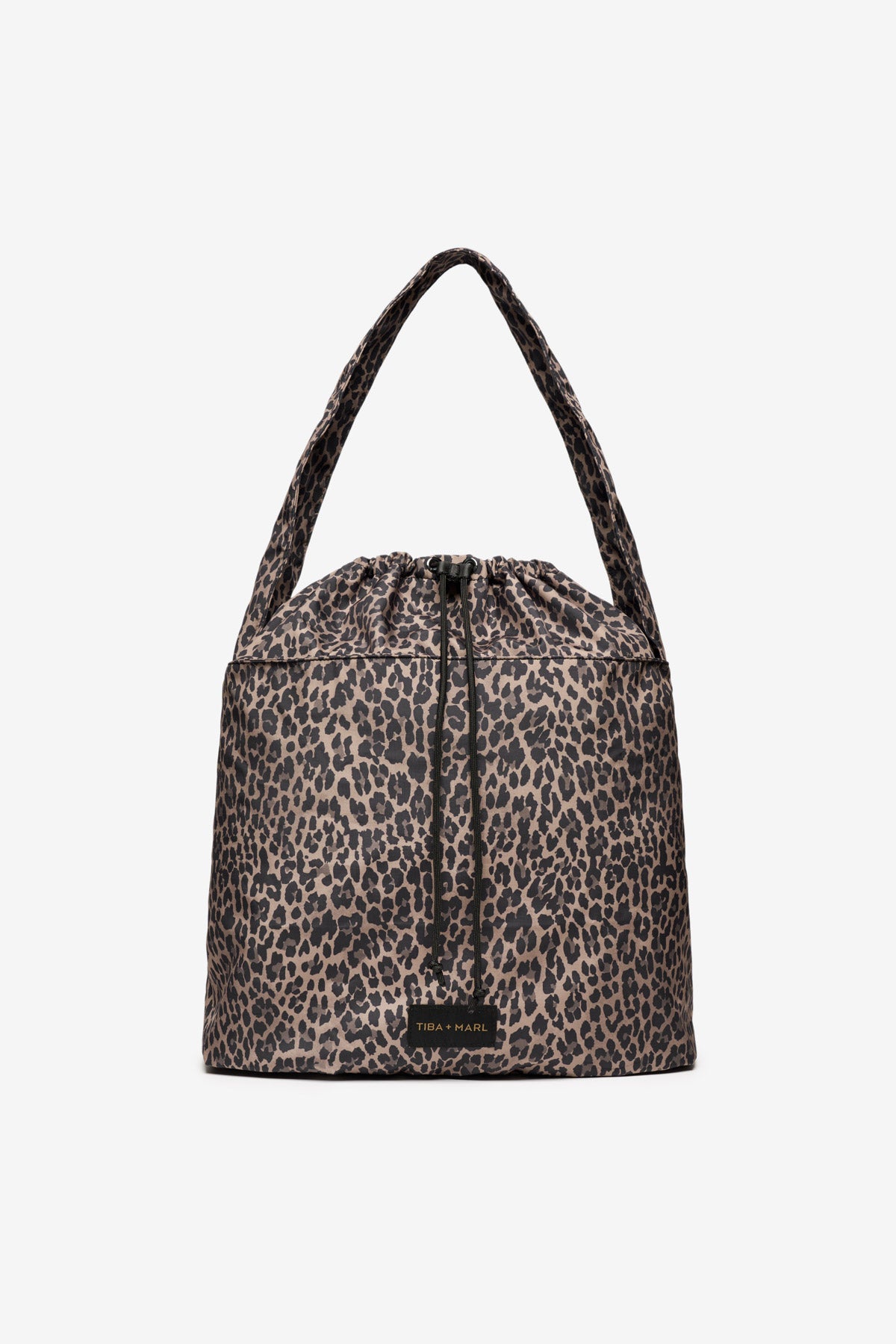 T+M Packable Shopper Brown Tonal Leopard - Tiba + Marl